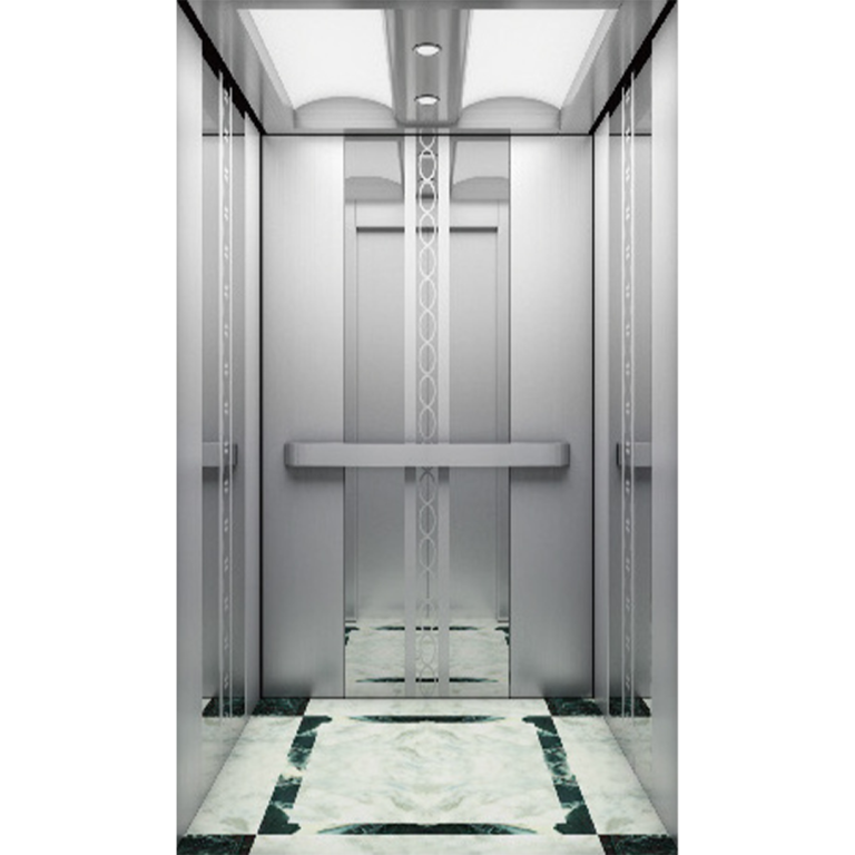 002 Passenger Elevator - Hairline Stainless Steel Ceiling ...