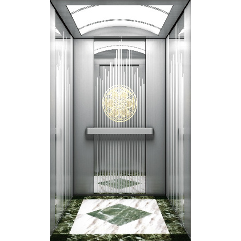 008 Passenger Elevator - Hairline Stainless Steel Ceiling ...